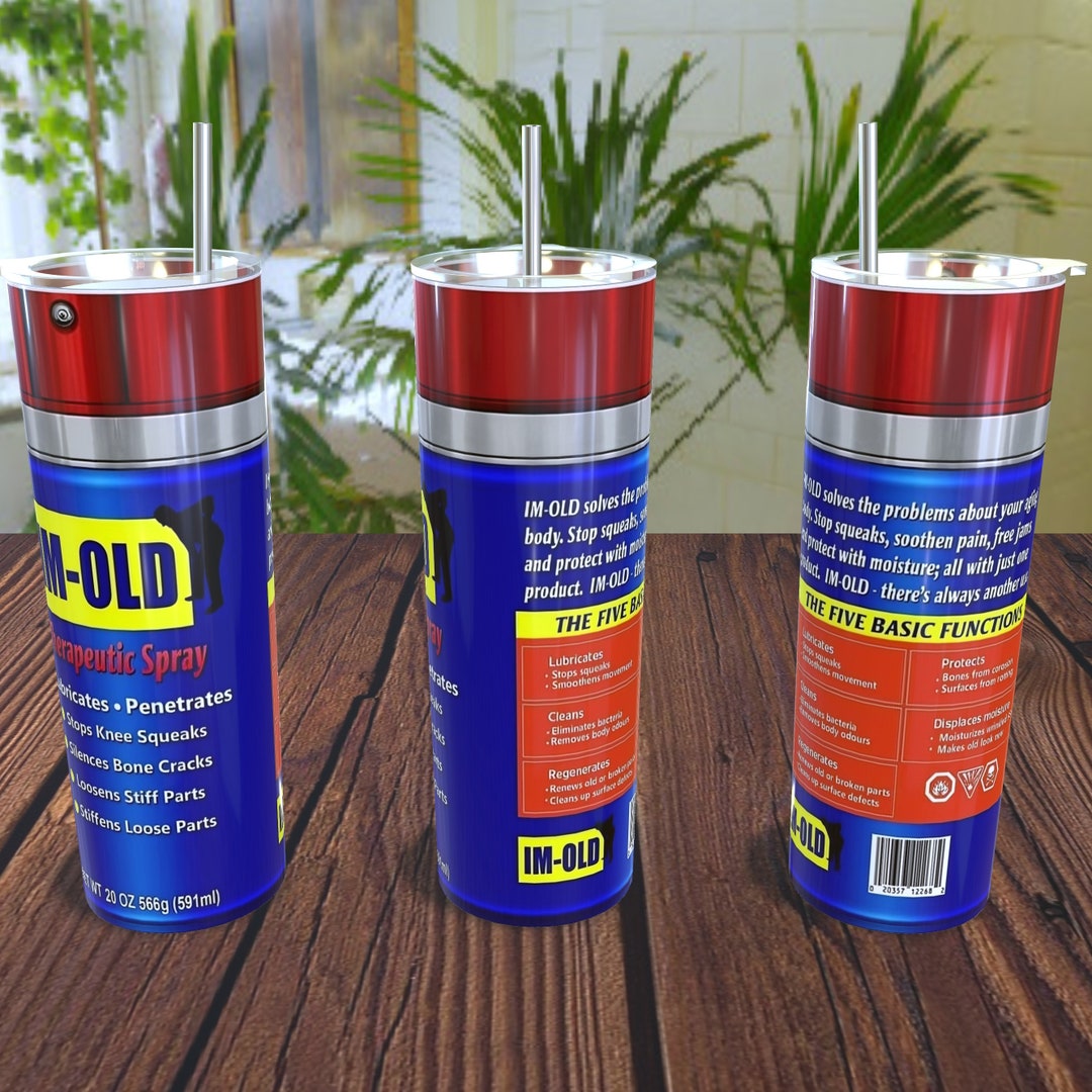 I'm Old / Anti Old Spray / Funny Design 20oz Tumbler Design - Etsy