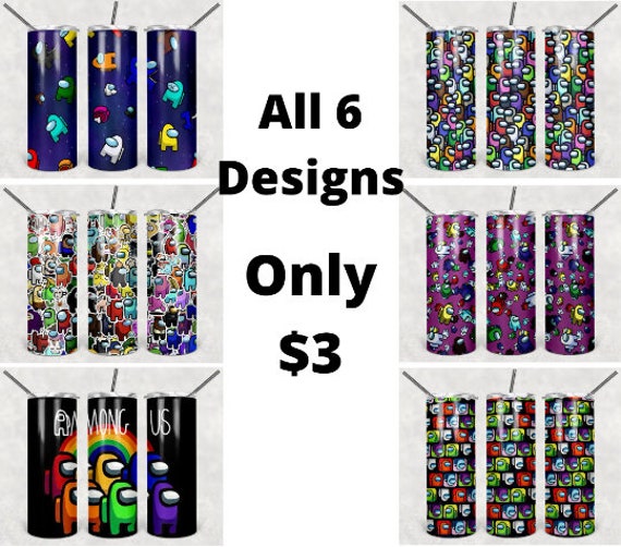 Among Us Designs / All 6 Designs for Straight and Tapered 20oz - Etsy