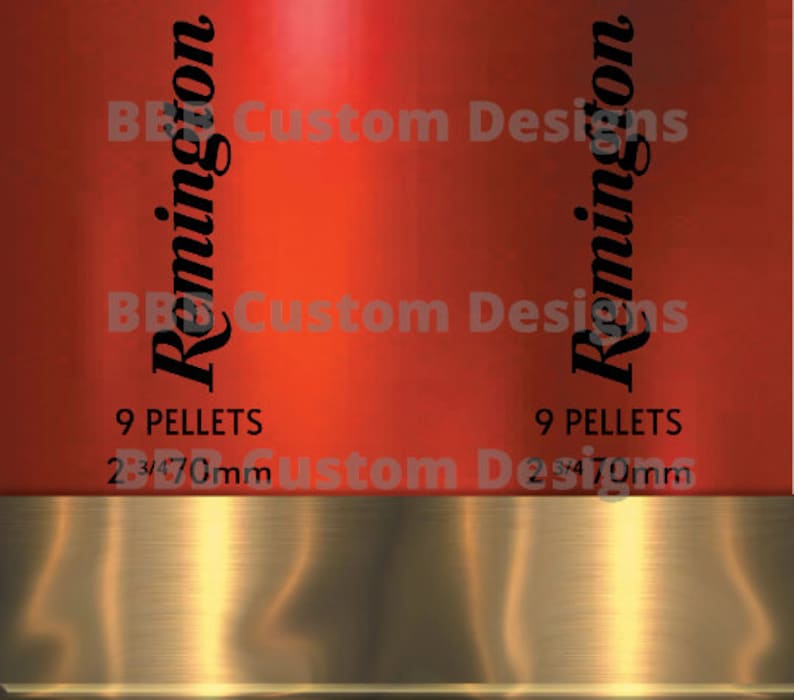 2 Shotgun Shell Designs Green and Red/ Template for Sublimation, Full ...