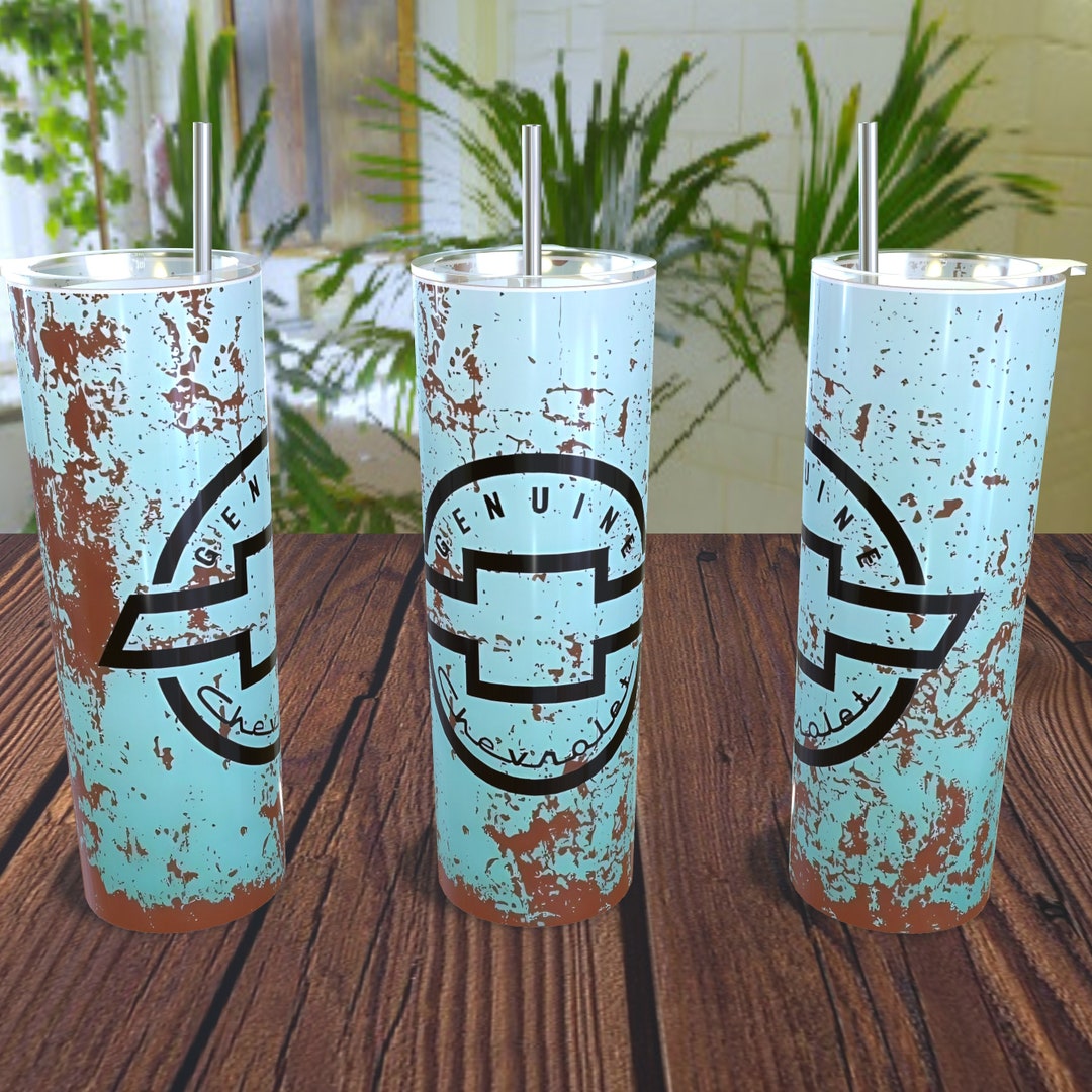 20oz Sublimation Tumbler Designs (straight) Rusty Chevy Tumbler,truck ...