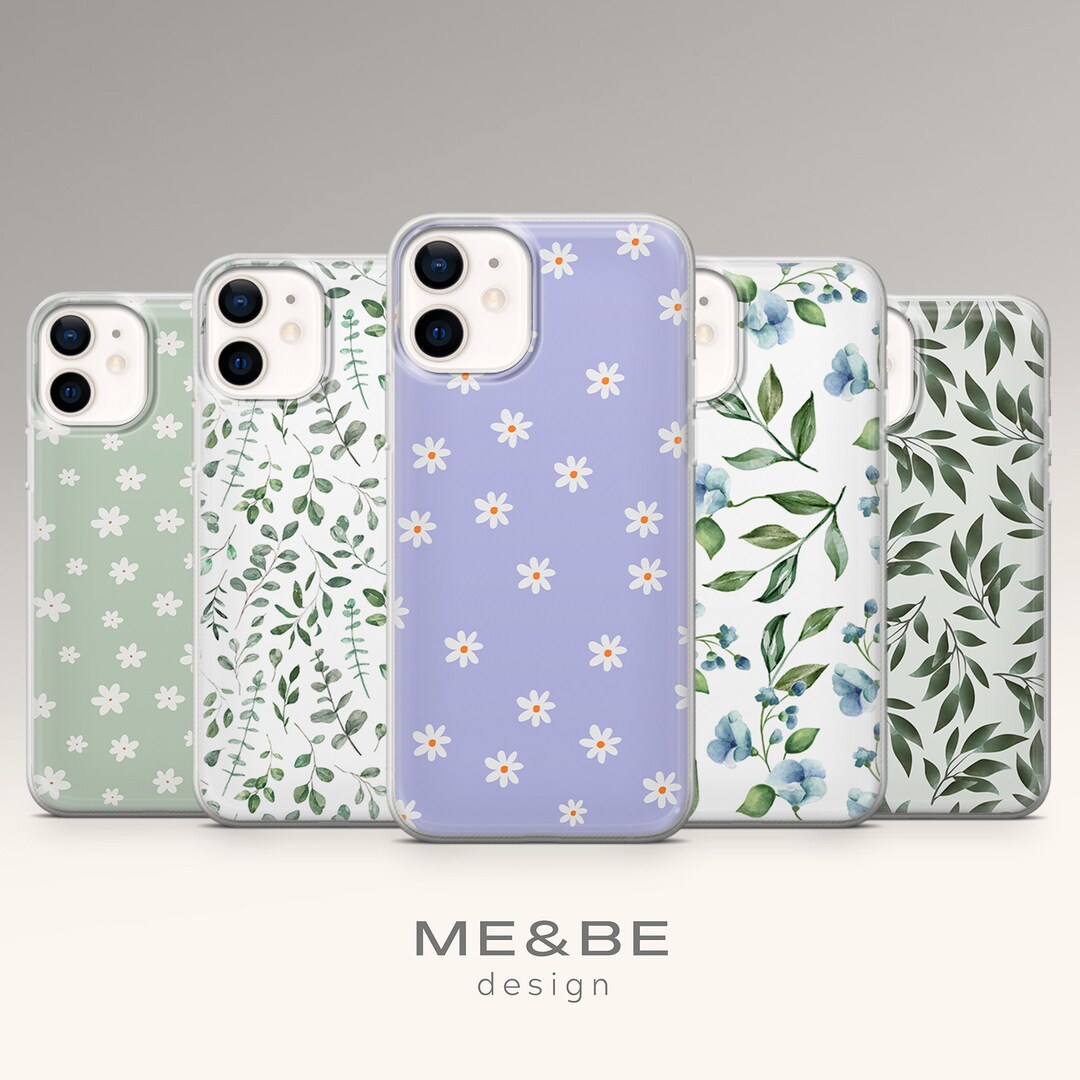 Daisy Phone Case Flower Pattern Pastel Cover for iPhone 15 Pro Max, 14 ...