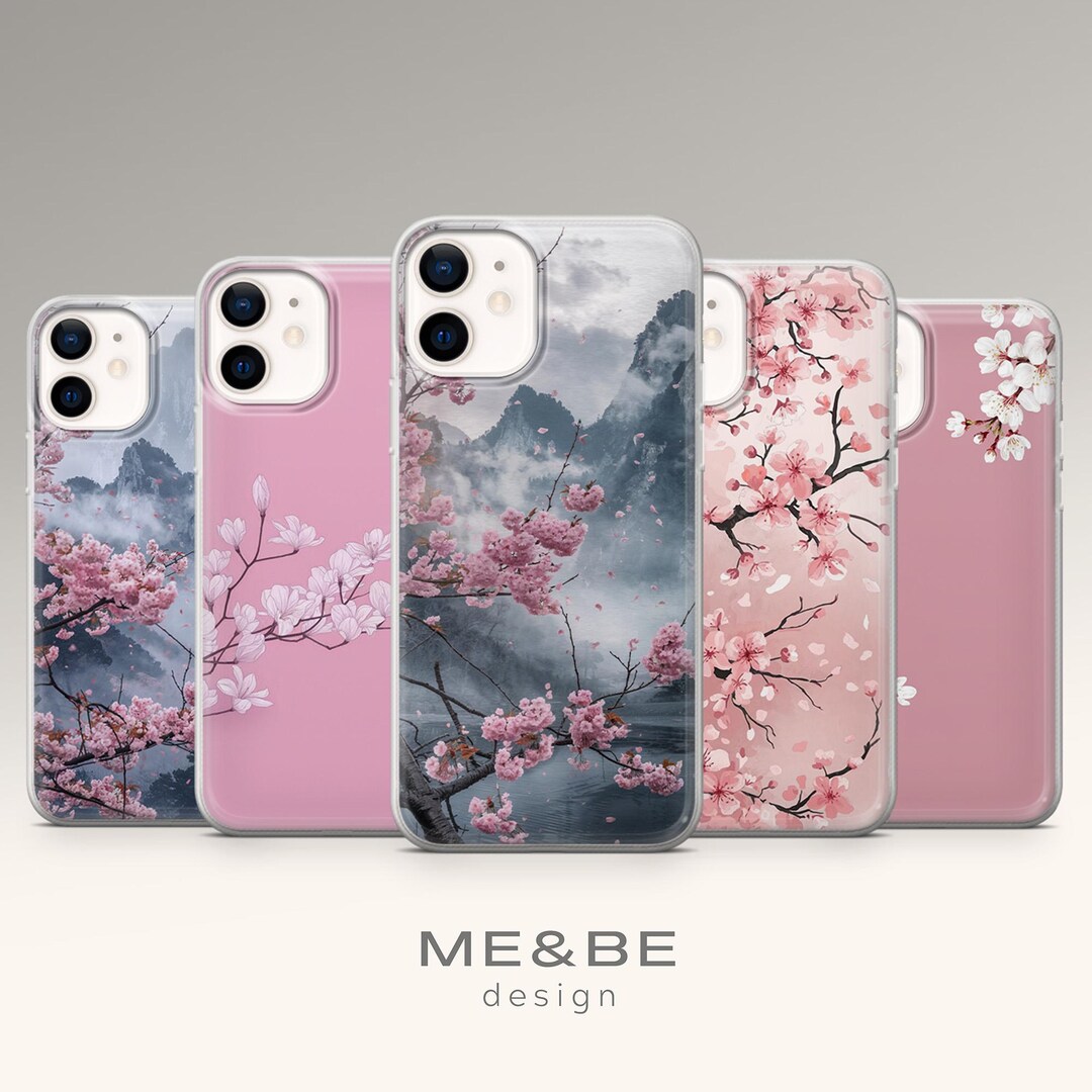 Japanese Sakura Phone Case Aesthetic Cover Korean Nature iPhone 16 Pro ...