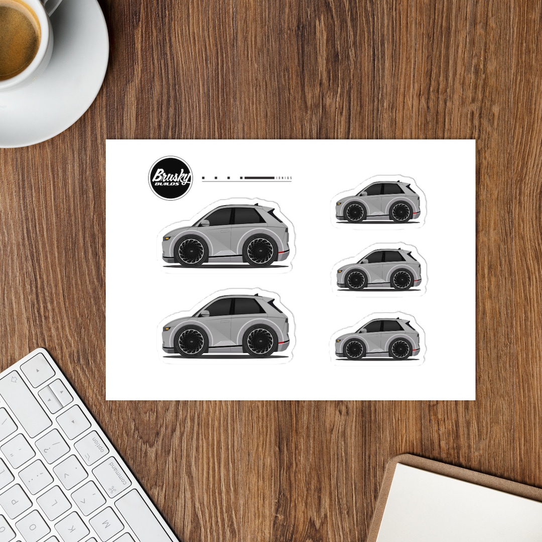 Hyundai IONIQ 5 "fun-sized" Cyber Grey Sticker Sheet - Etsy