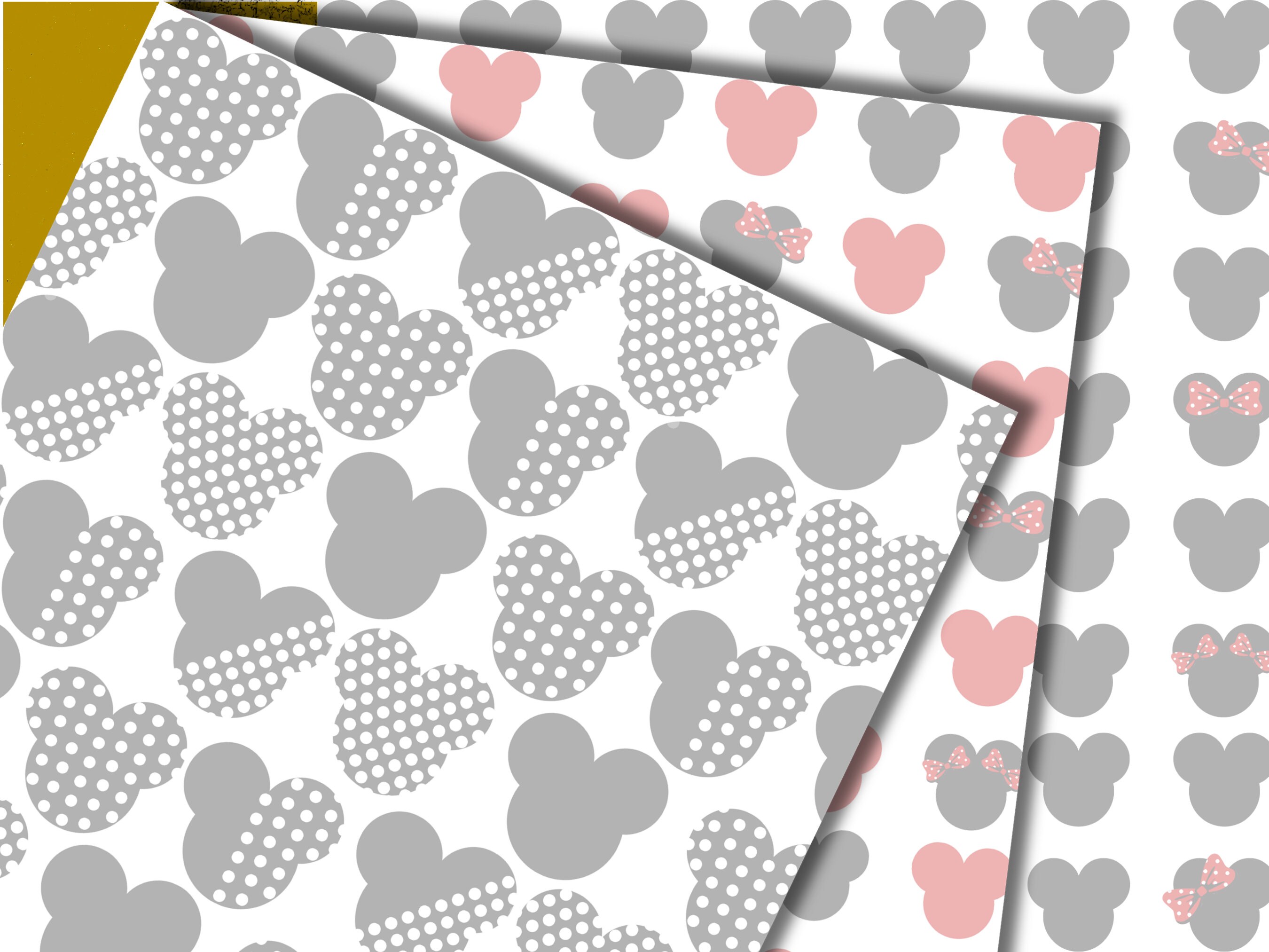 Disney Themed Scrapbook Paper 12x12 Disney World Disneyland Vacation ...