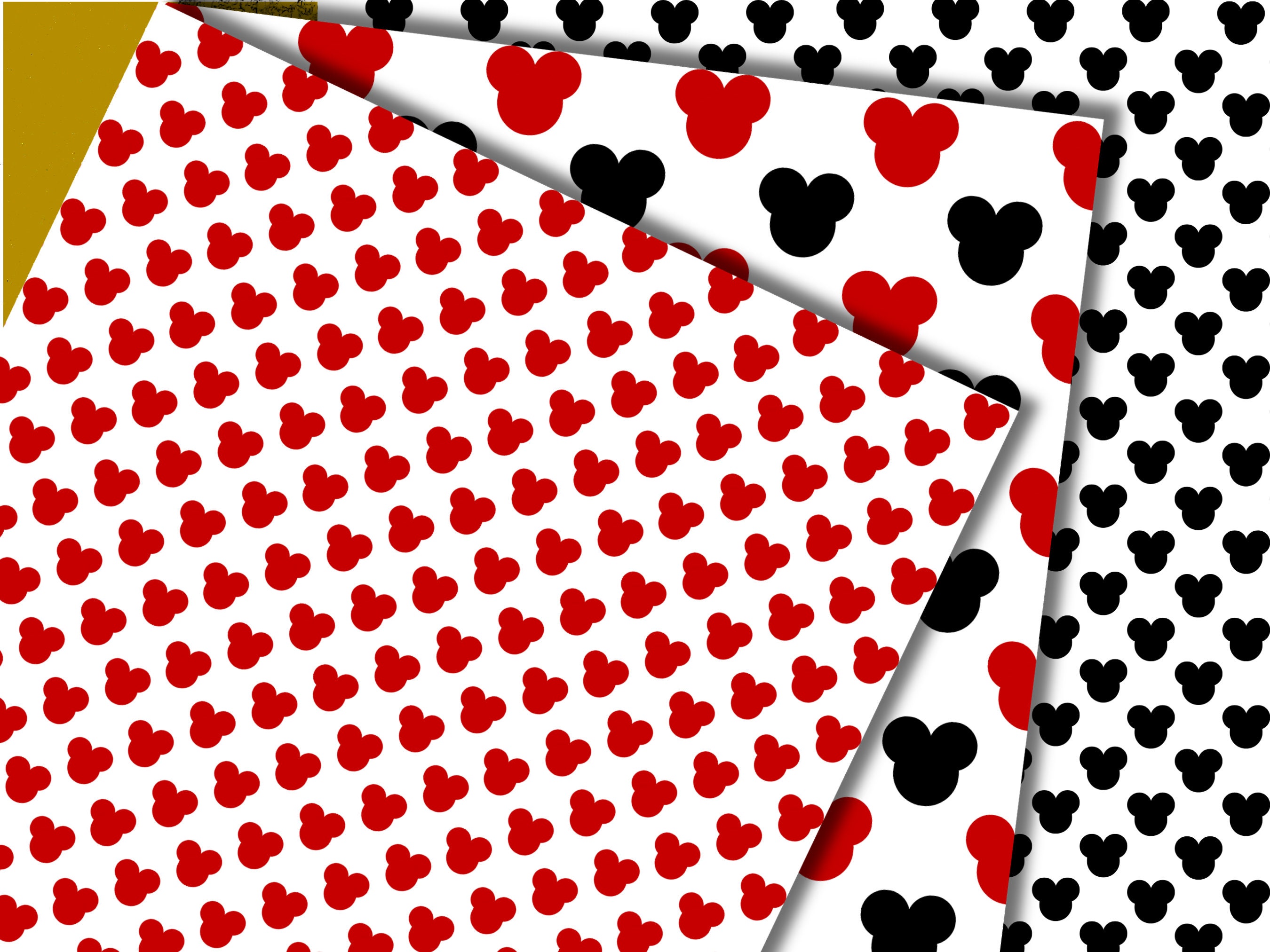 Disney Themed Scrapbook Paper 12x12 Disney World Disneyland Vacation ...