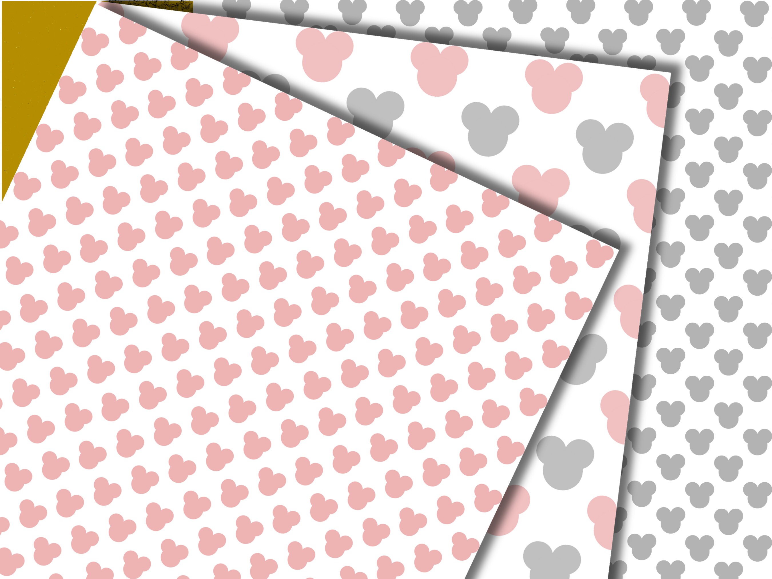 Disney Themed Scrapbook Paper 12x12 Disney World Disneyland Vacation ...