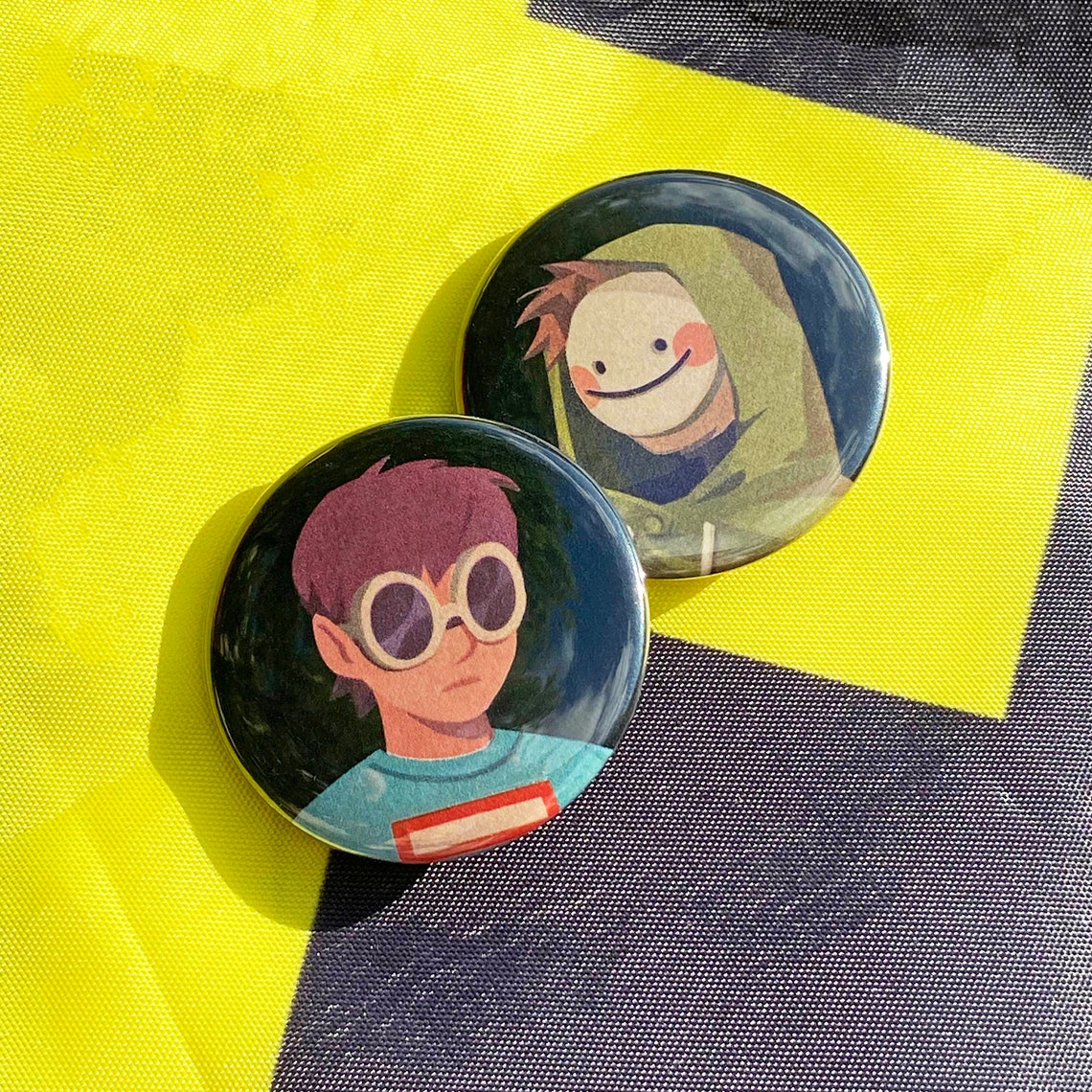 Dream SMP Pins DSMP Themed Badges Dream Smp Pinback - Etsy