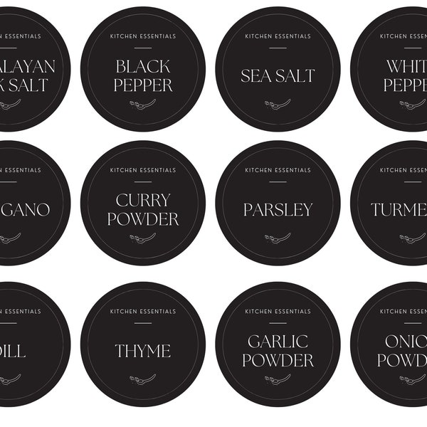 Diy Spice Labels - Etsy