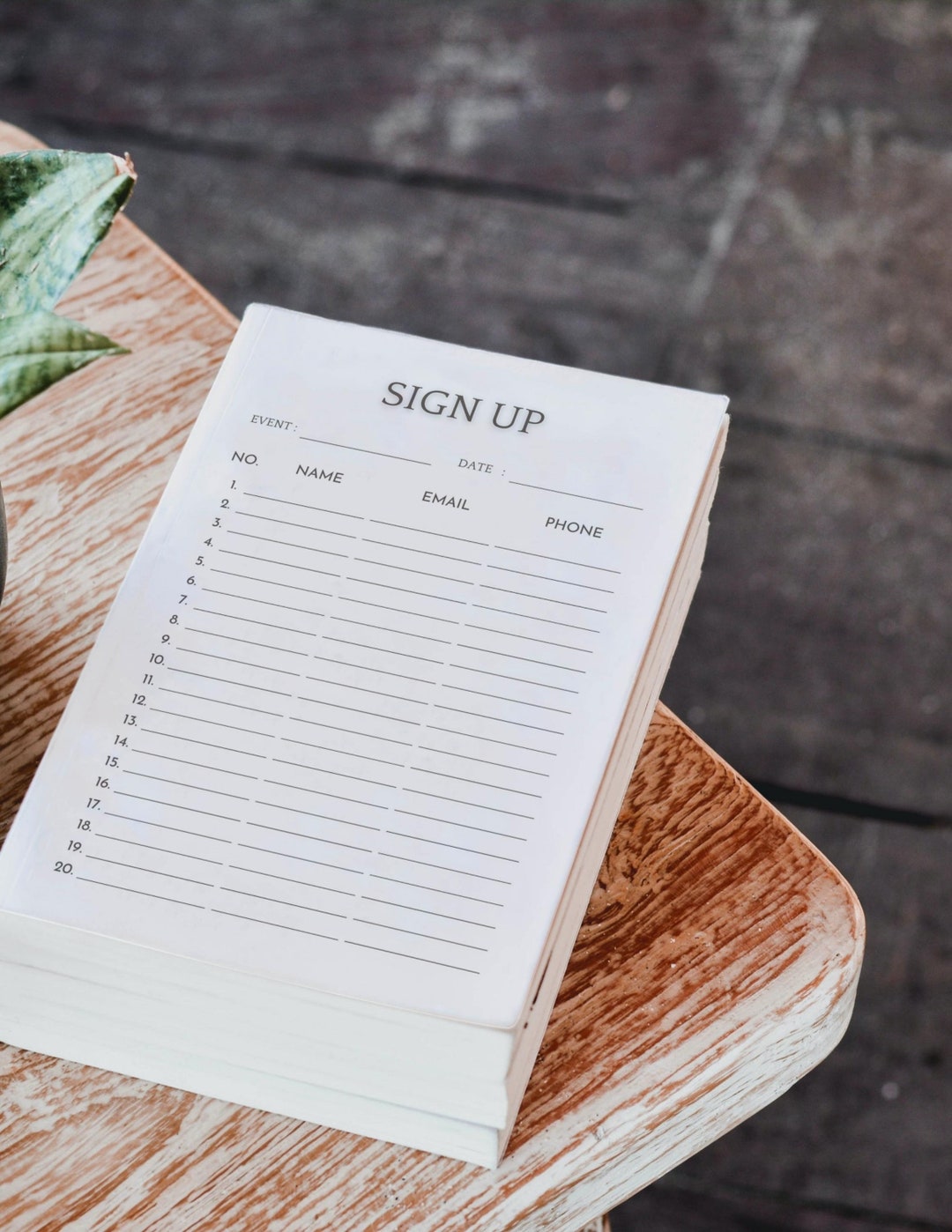 Digital Sign in Sheet, Signup Sheet, Login Sheet, Printable Sign in ...