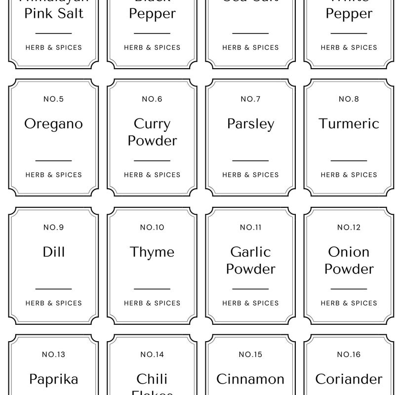 Printable Mccormick Spice Labels - Etsy