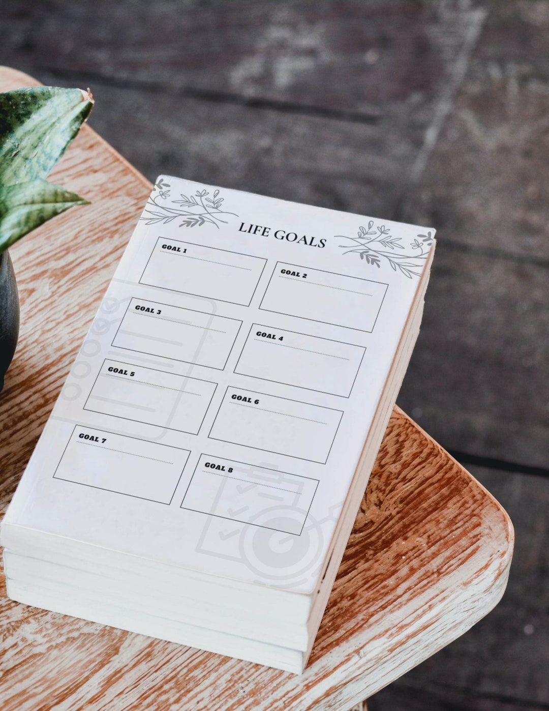 Life Goals Planner, Digital Download, Instant Download, One Page ...