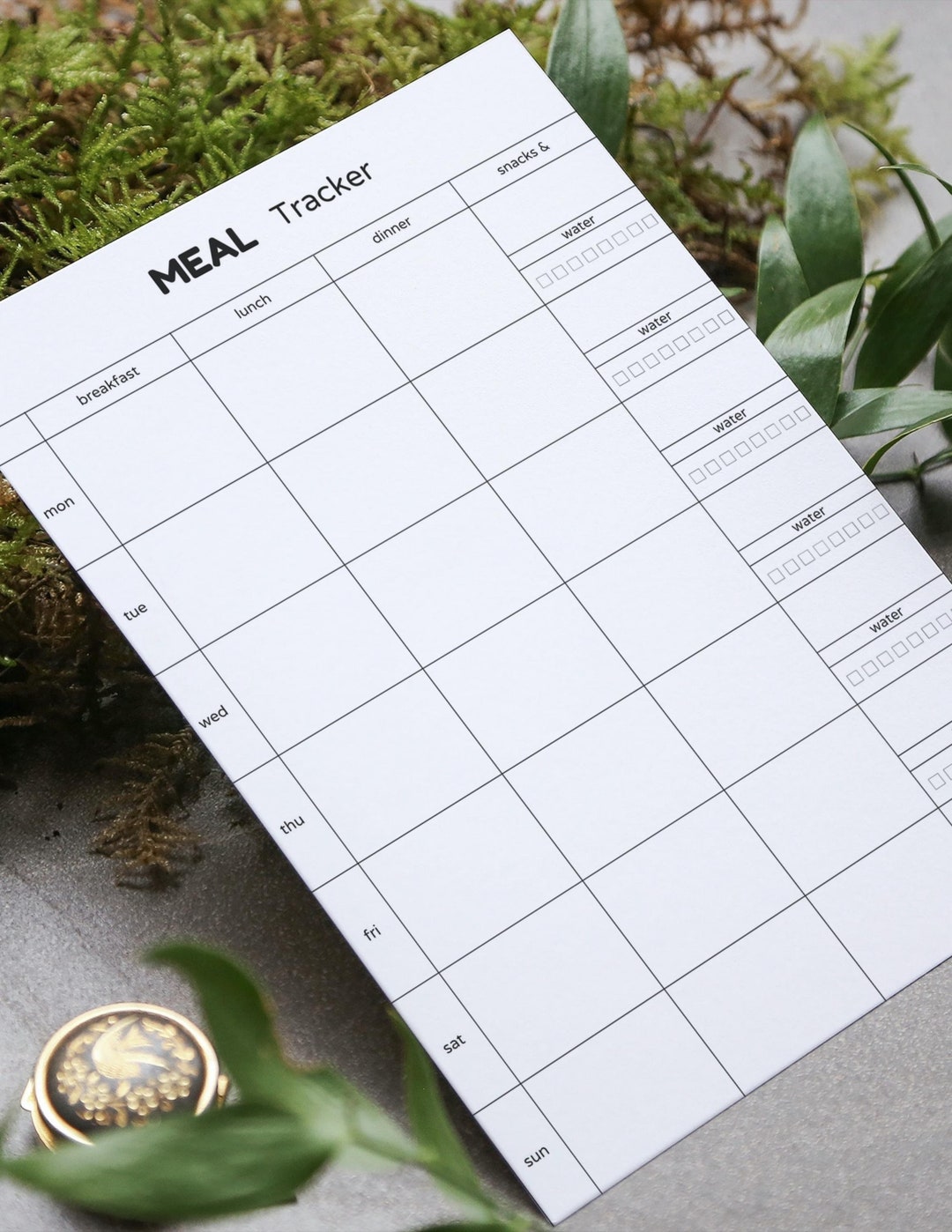 Weekly Meal Tracker, Meal Planner, Digital Download, Instant Download ...