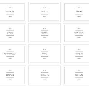 Minimalist Pantry Labels, Downloadable Pantry Labels, Instant Download ...