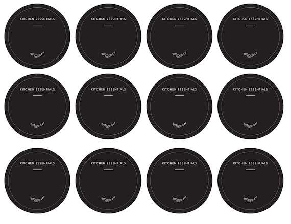 Minimalist Blank Labels Digital Download Customizable Black - Etsy