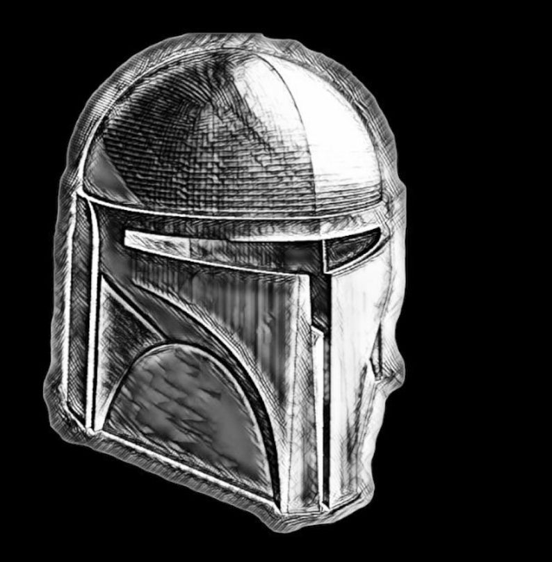 Mandalorian deathwatch Helmet STL - Etsy