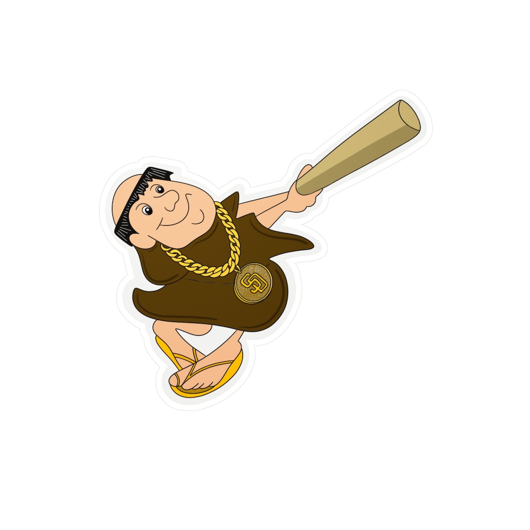 San Diego Padres SD 1904 Swinging Friar Swag Chain Graphic Sticker ...