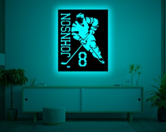 Ice Hockey Wall Sign - Etsy