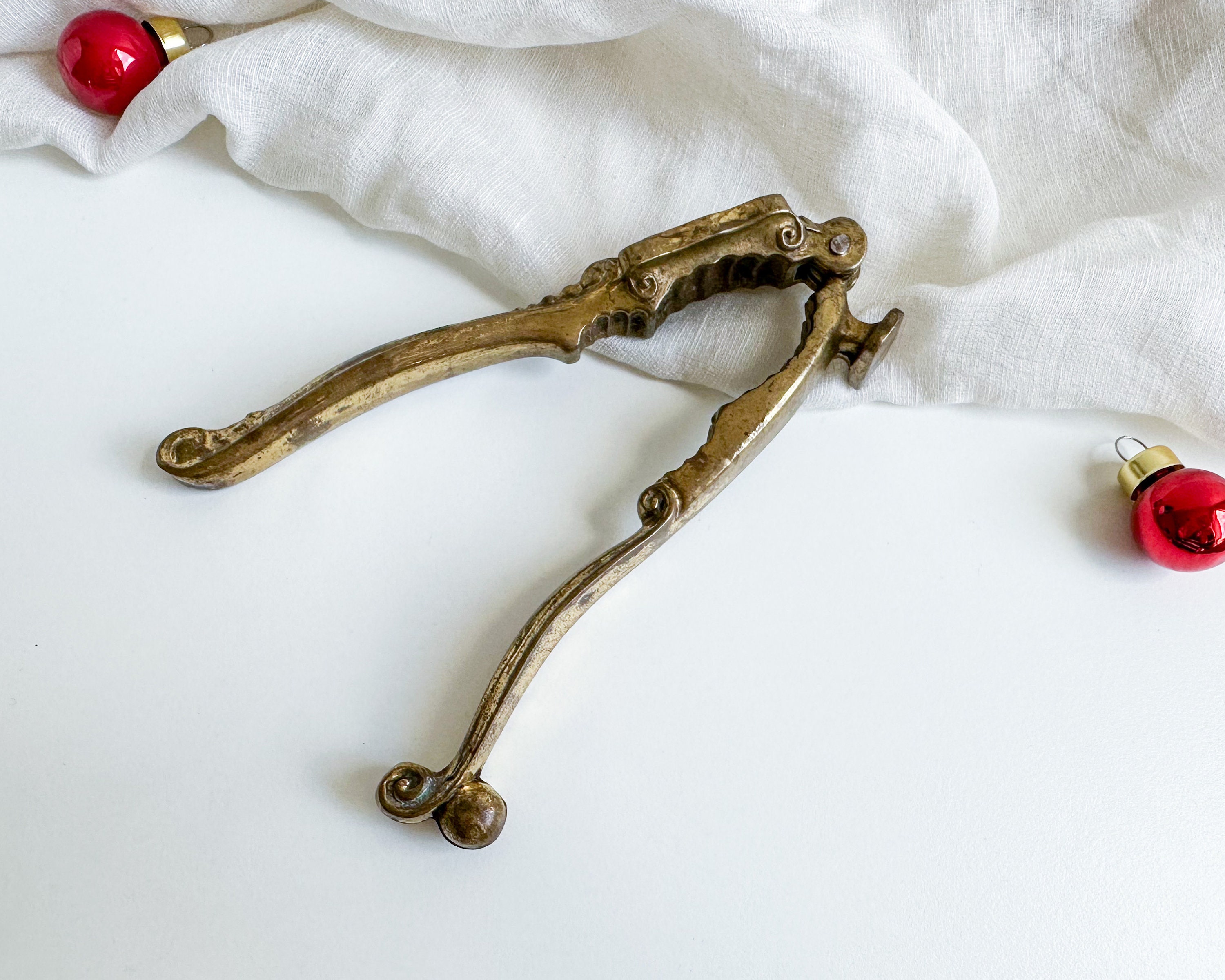 Vintage Brass Nutcracker, Antique Walnuts Hazelnuts Cracker, Solid ...