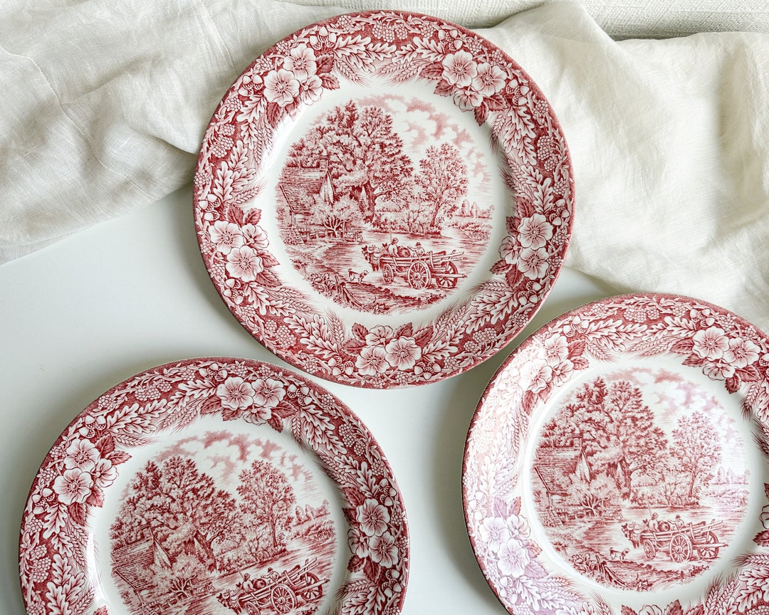 3 Vintage Plates by J. Broadhurst, the Constable Series Bicentennial ...