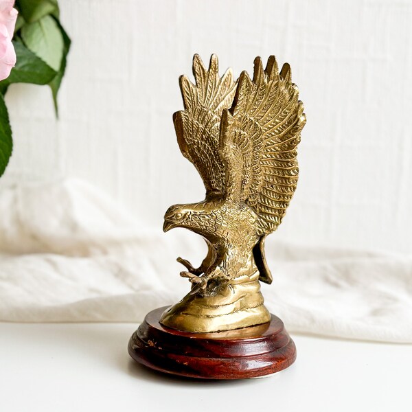 Vintage Brass Eagle - Etsy
