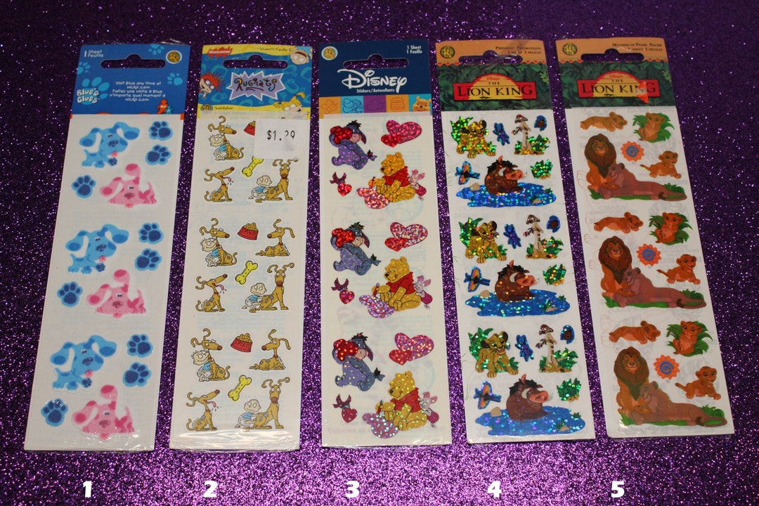 Lot of Vintage Sandylion Nickelodeon Sticker Designs / Sealed - Etsy