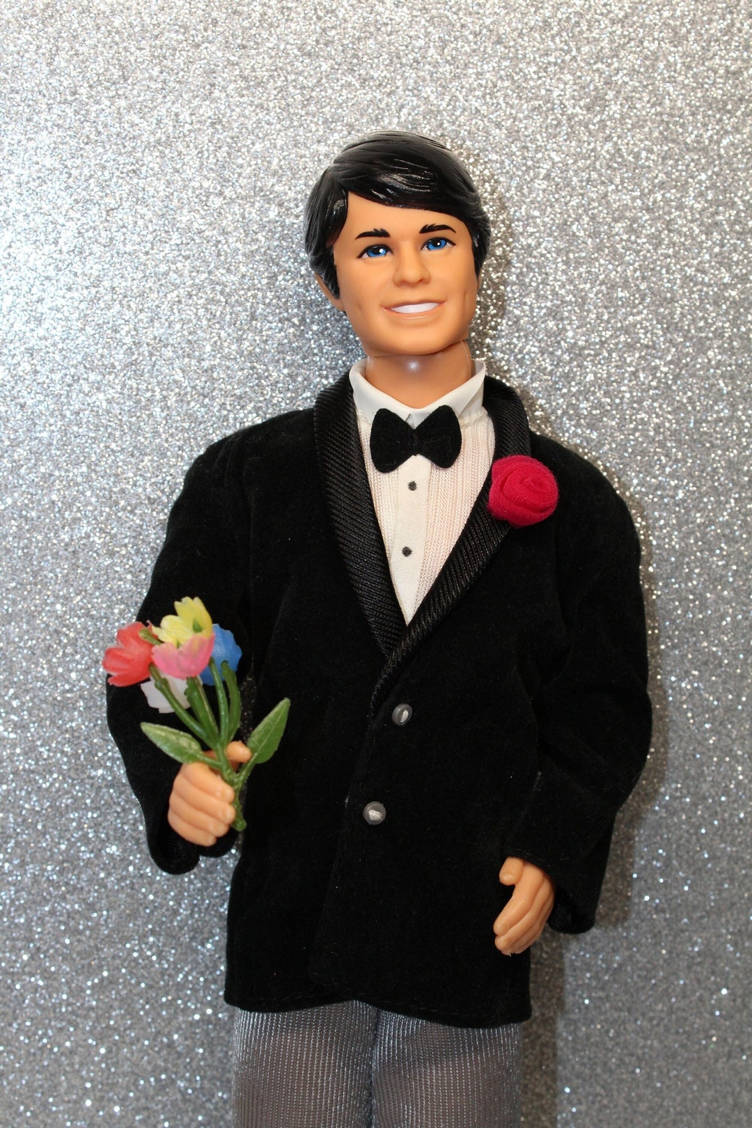 Vintage 1982 Dream Date Ken / Suit Black Velvet Rose / 1980s - Etsy