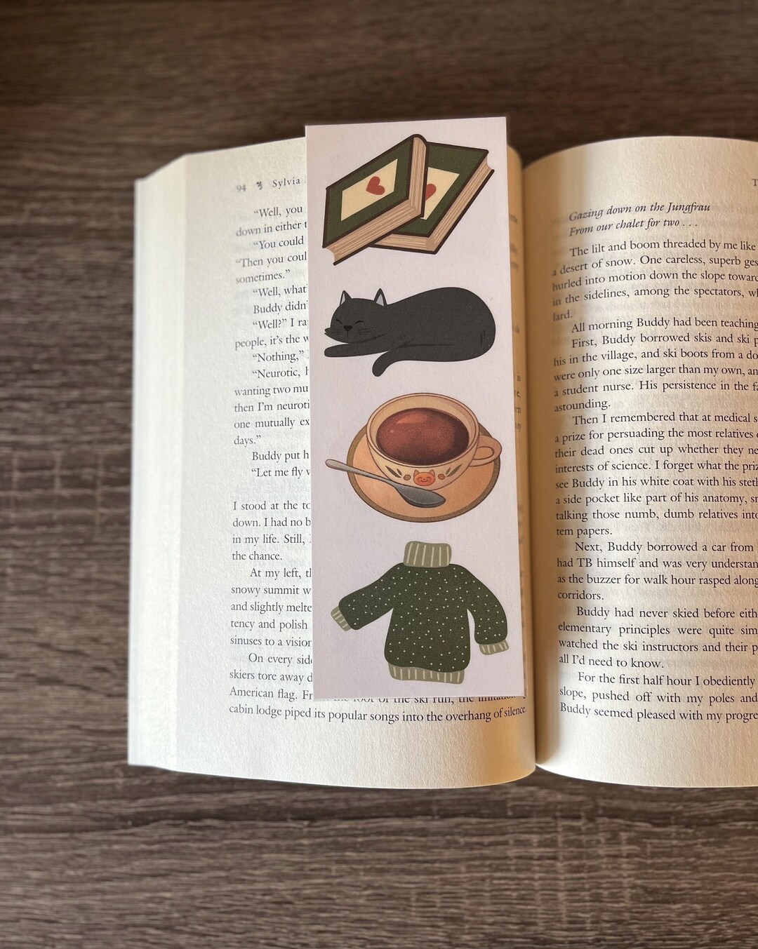 Laminated Bookmarks, Bookish Gift, One More Chapter Bookmark, Cozy ...