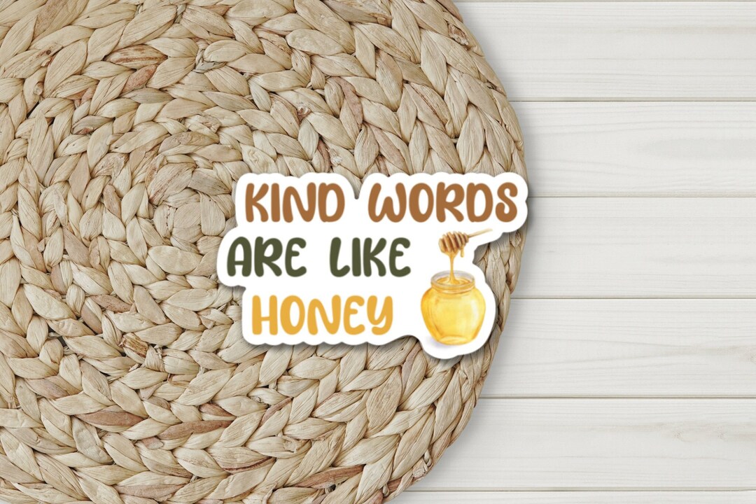 Christian Sticker, Kind Words Are Like Honey Sticker, Proverbs 16:24 ...