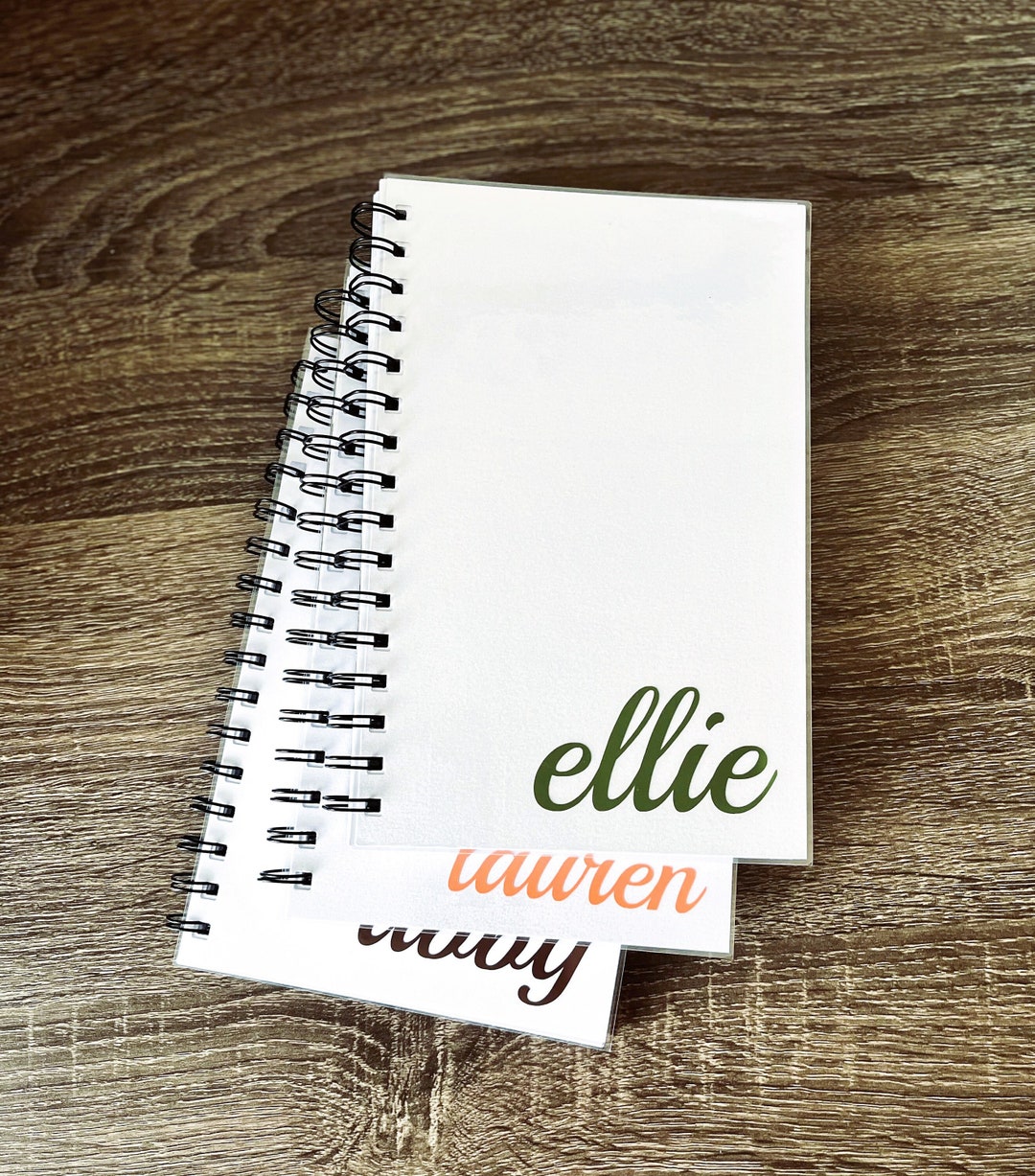 Personalized Spiral Notebook, Custom Spiral Journal, Personalized ...