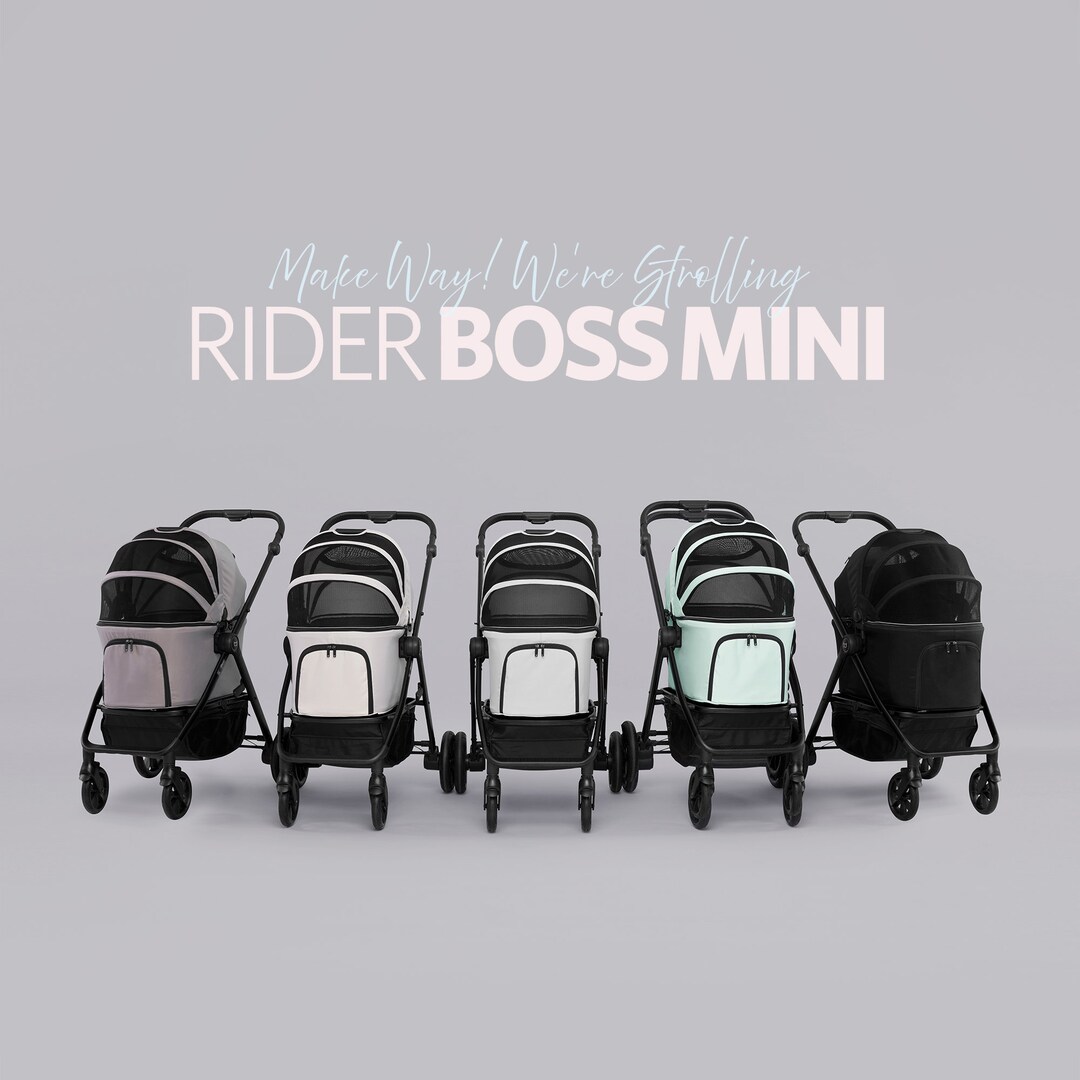 Buddyduggy Rider Boss Mini 3 in 1 Pet Stroller Travel Bassinet Carrier ...