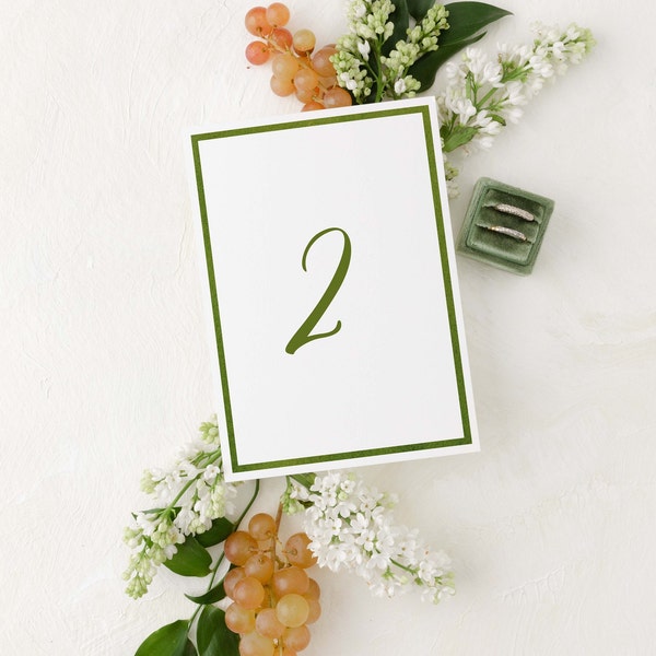 Framed Table Numbers - Etsy