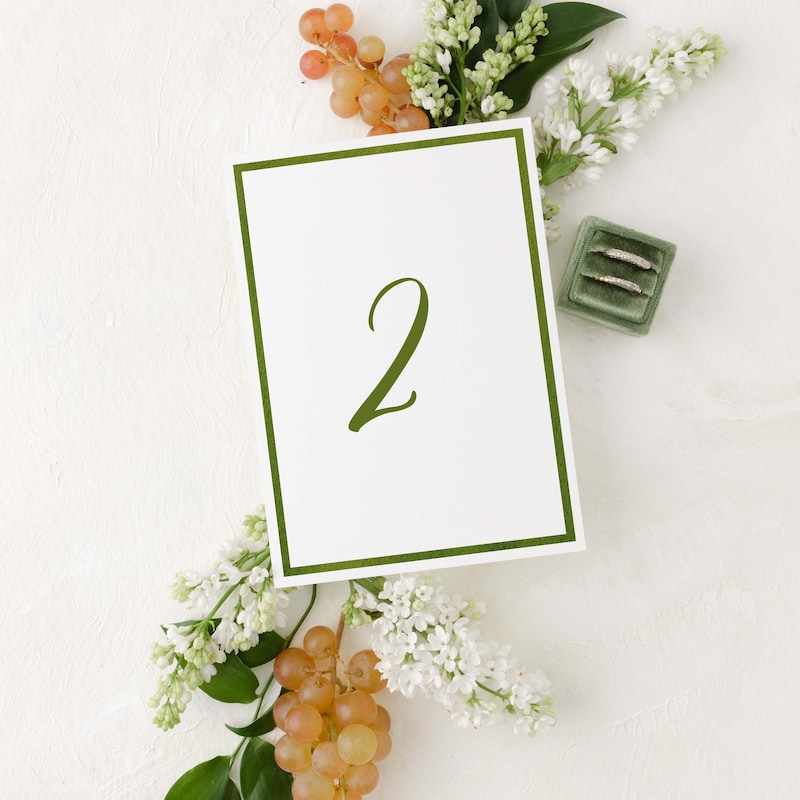 Framed Table Numbers - Etsy