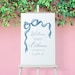 Blue Bow Watercolor Welcome Sign Template: Bridal Shower (digital ...