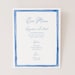 Watercolor Blue Frame Bar Menu TEMPLATE, Light Blue Watercolor Frame ...