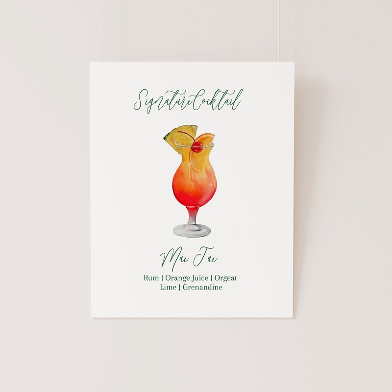 Cocktail Signs - Etsy