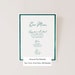 Watercolor Emerald Bar Menu TEMPLATE Jewel Tone Watercolor - Etsy