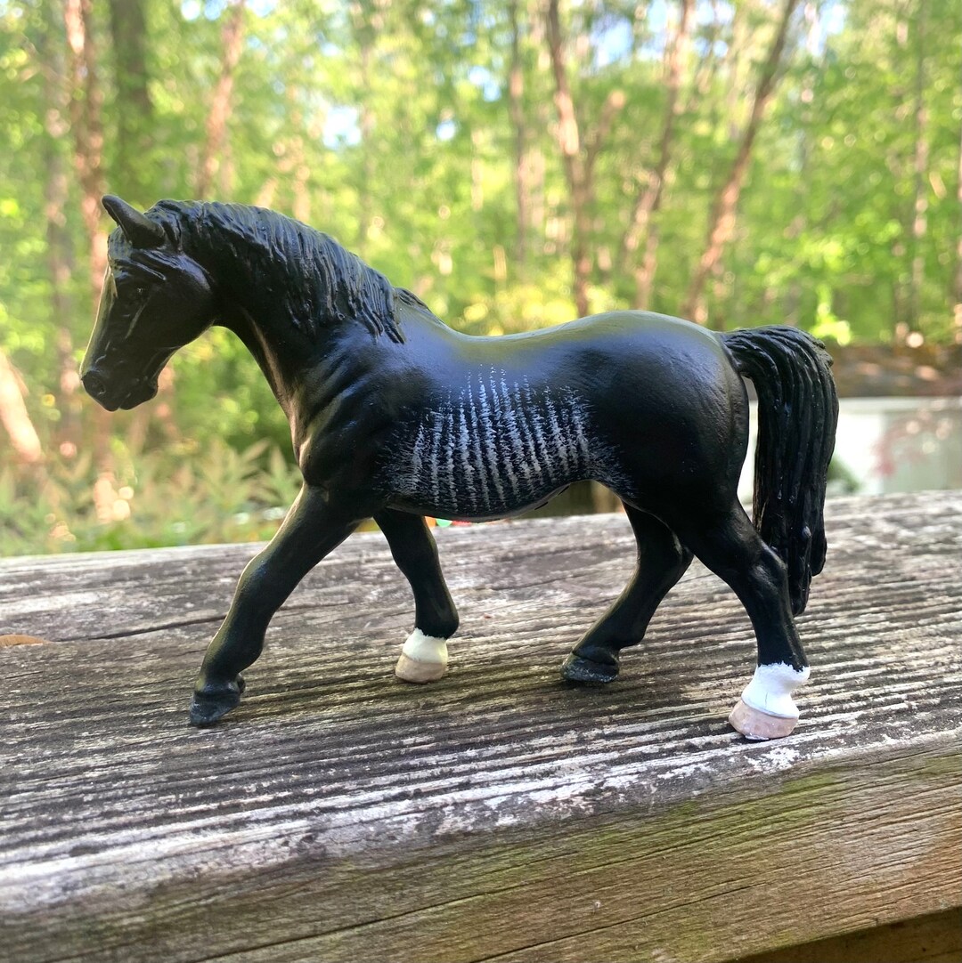 Custom Model Horse Repaint Black Rabicano Mare - Etsy