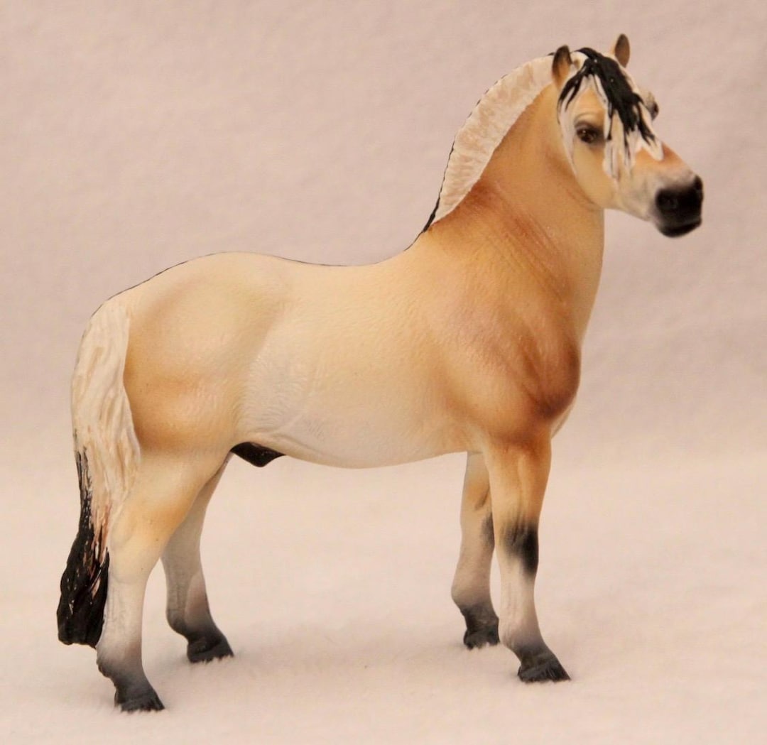 OOAK Model Horse - Collecta Dun Fjord Repaint - Etsy