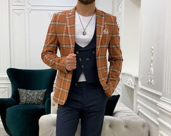 Caramel Men Suit - Etsy