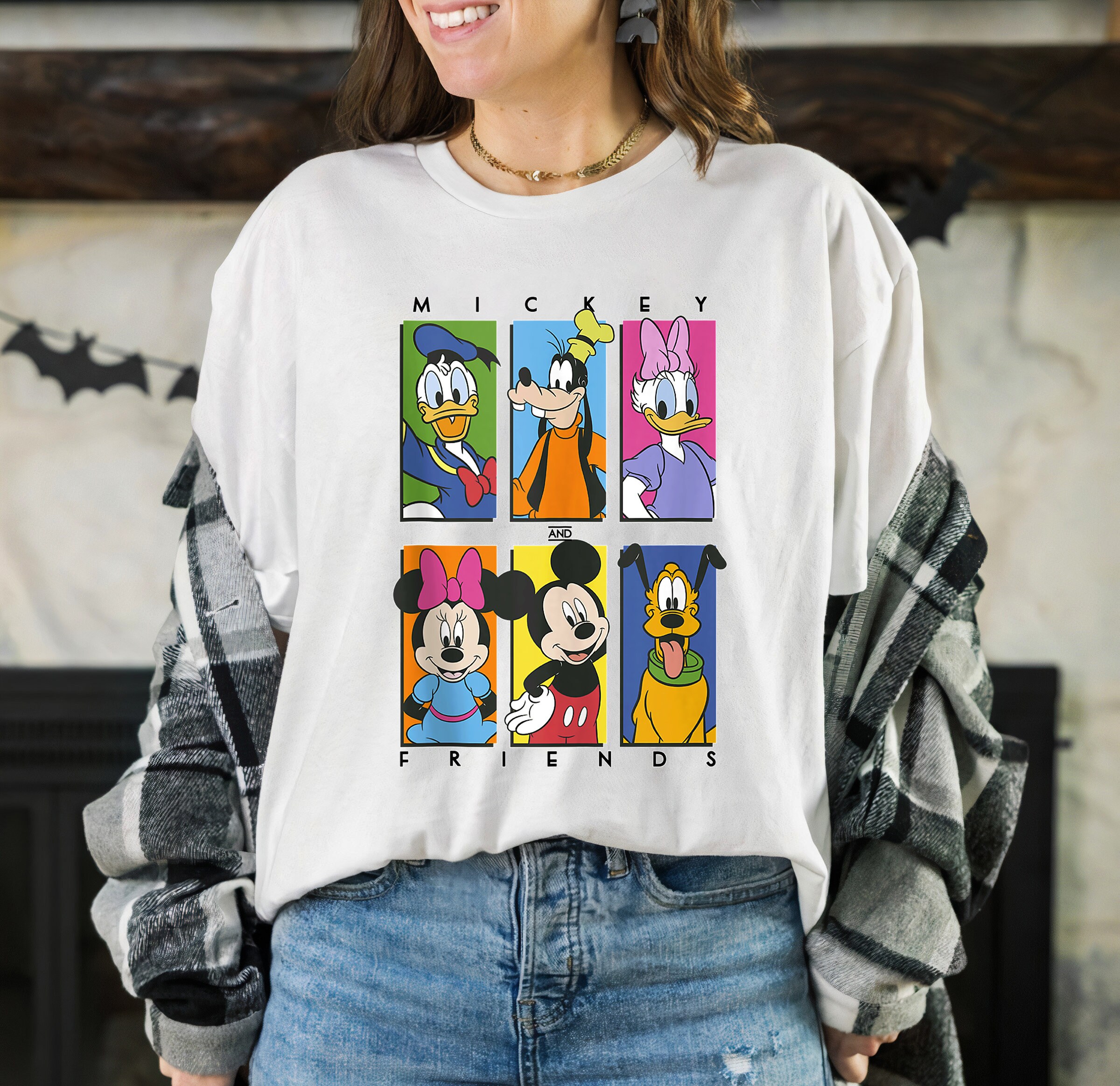 Disney Mickey And Friends Group Shot Panels Shirt sold by Bird Caresse ...