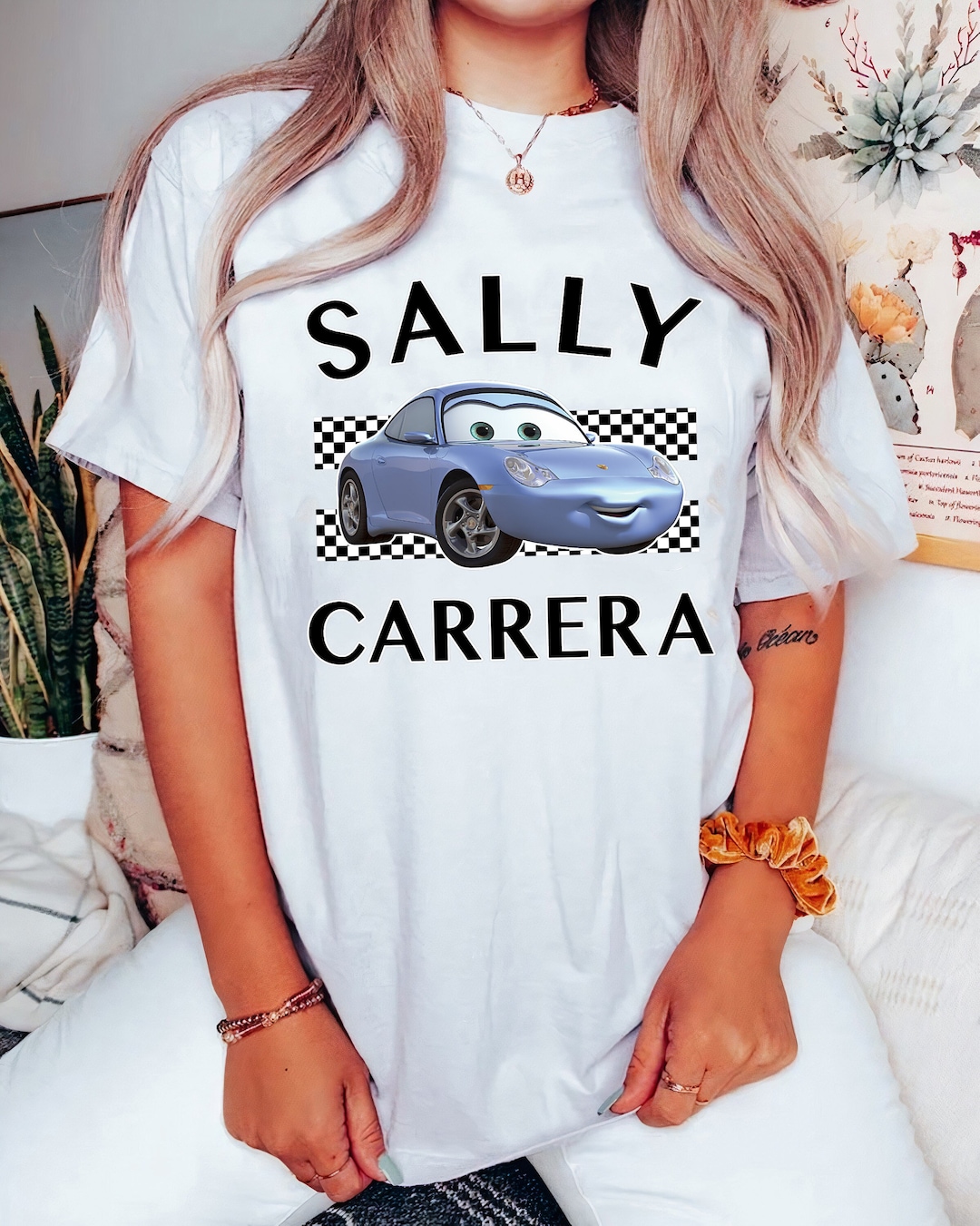 Disney Pixar Cars Sally Carrera Finish Graphic T-shirt Magic - Etsy