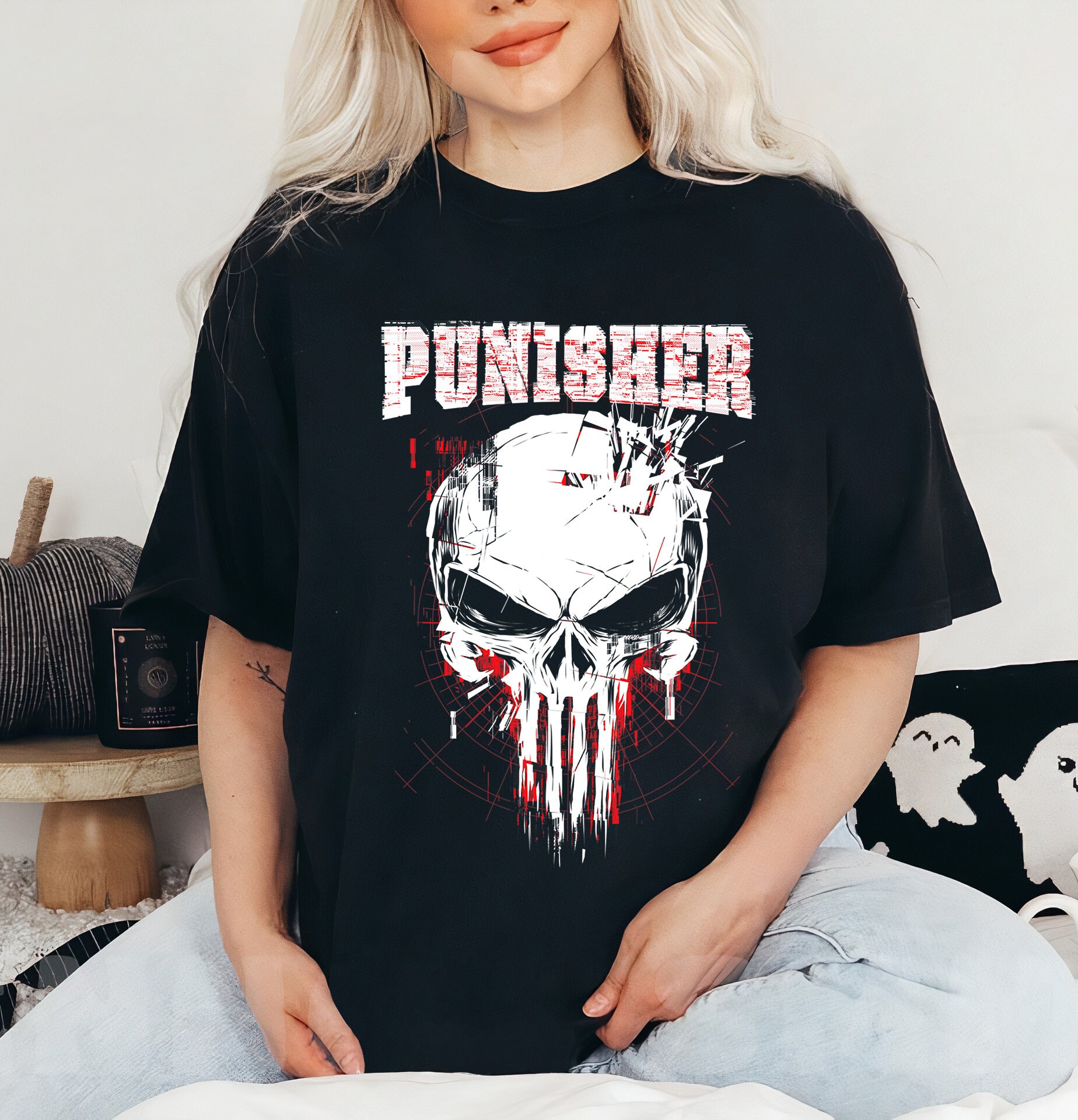 The Punisher Logo Red