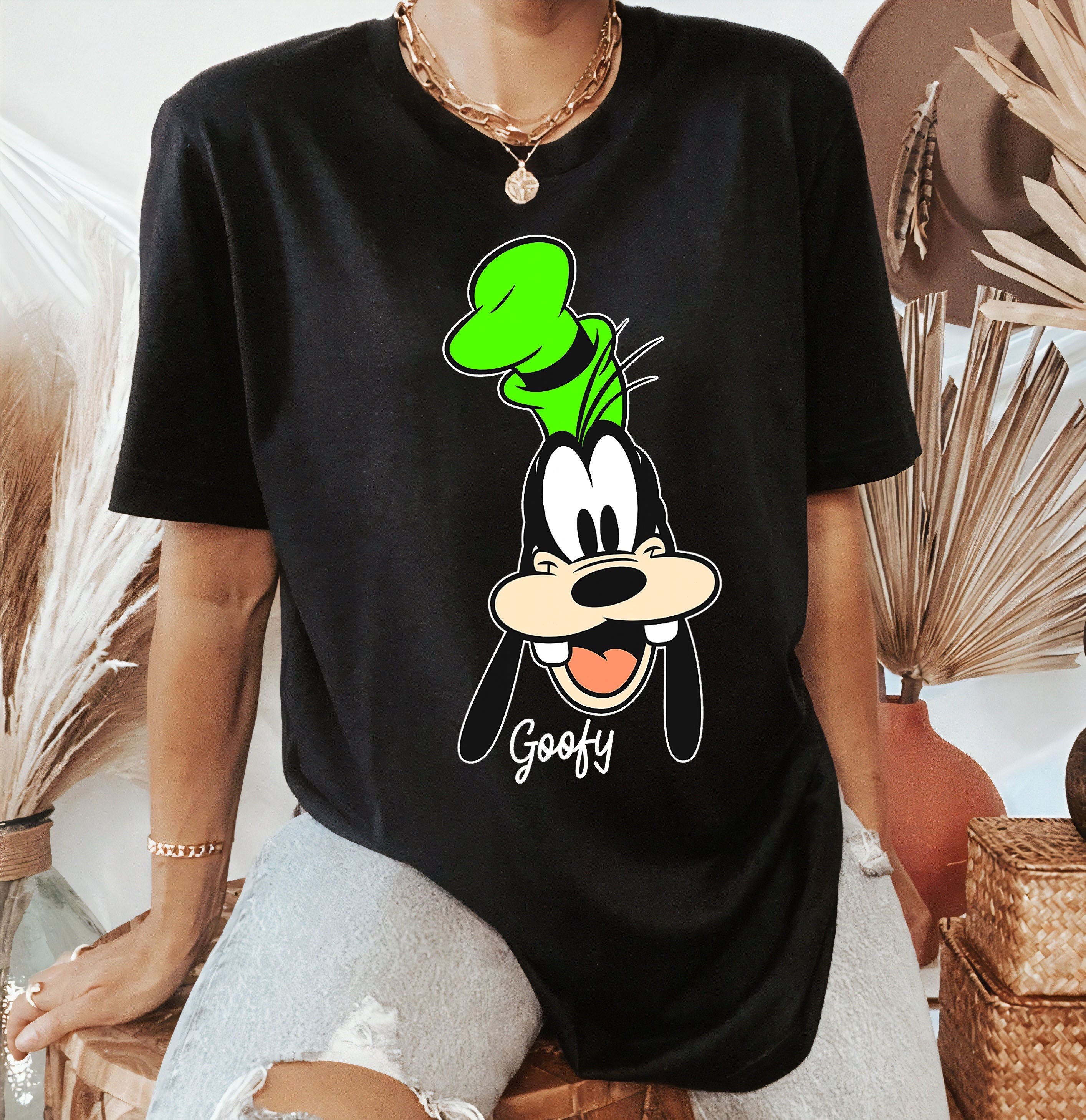 Disney Goofy Big Face Goofy Portrait T-shirt A Goofy Movie - Etsy