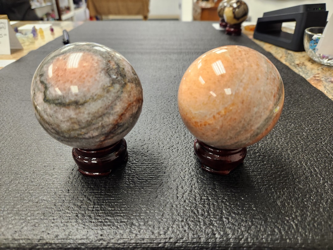 Sunstone Sphere Crystal Sphere Home Decor - Etsy