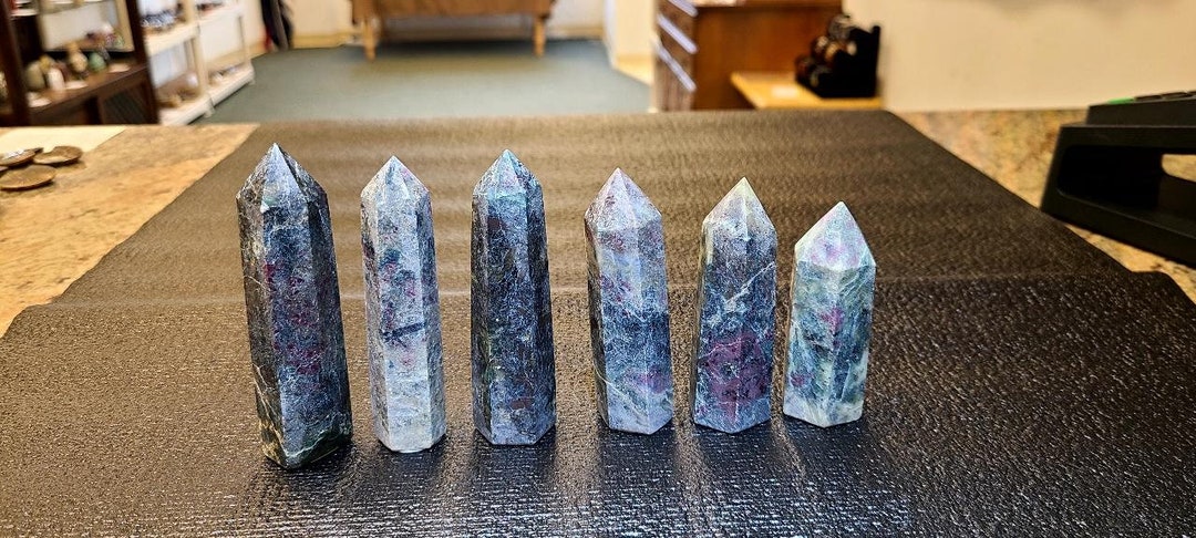 Ruby Kyanite Tower, Crystal Tower, Home Decor - Etsy