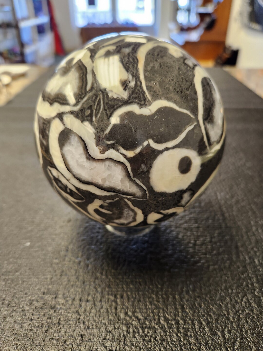 Shell Jasper Sphere 119mm, Thousand Eye Stone, Crystal, Home Decor - Etsy