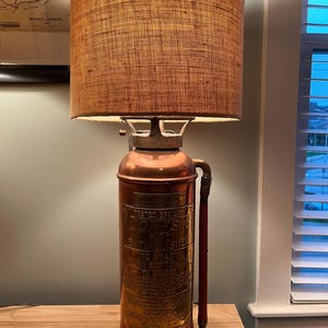 Antique Fire Extinguisher Lamp (pony Size) - Etsy