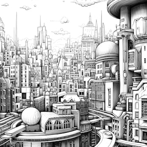 Hidden Realms: Lost Cities Coloring Odyssey. Printable Digital Coloring ...