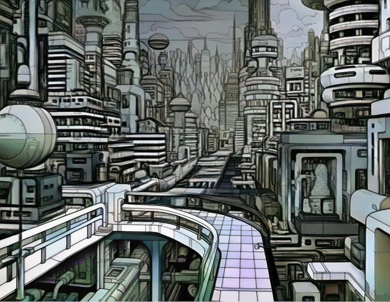 Hidden Realms: Lost Cities Coloring Odyssey. Printable Digital Coloring ...