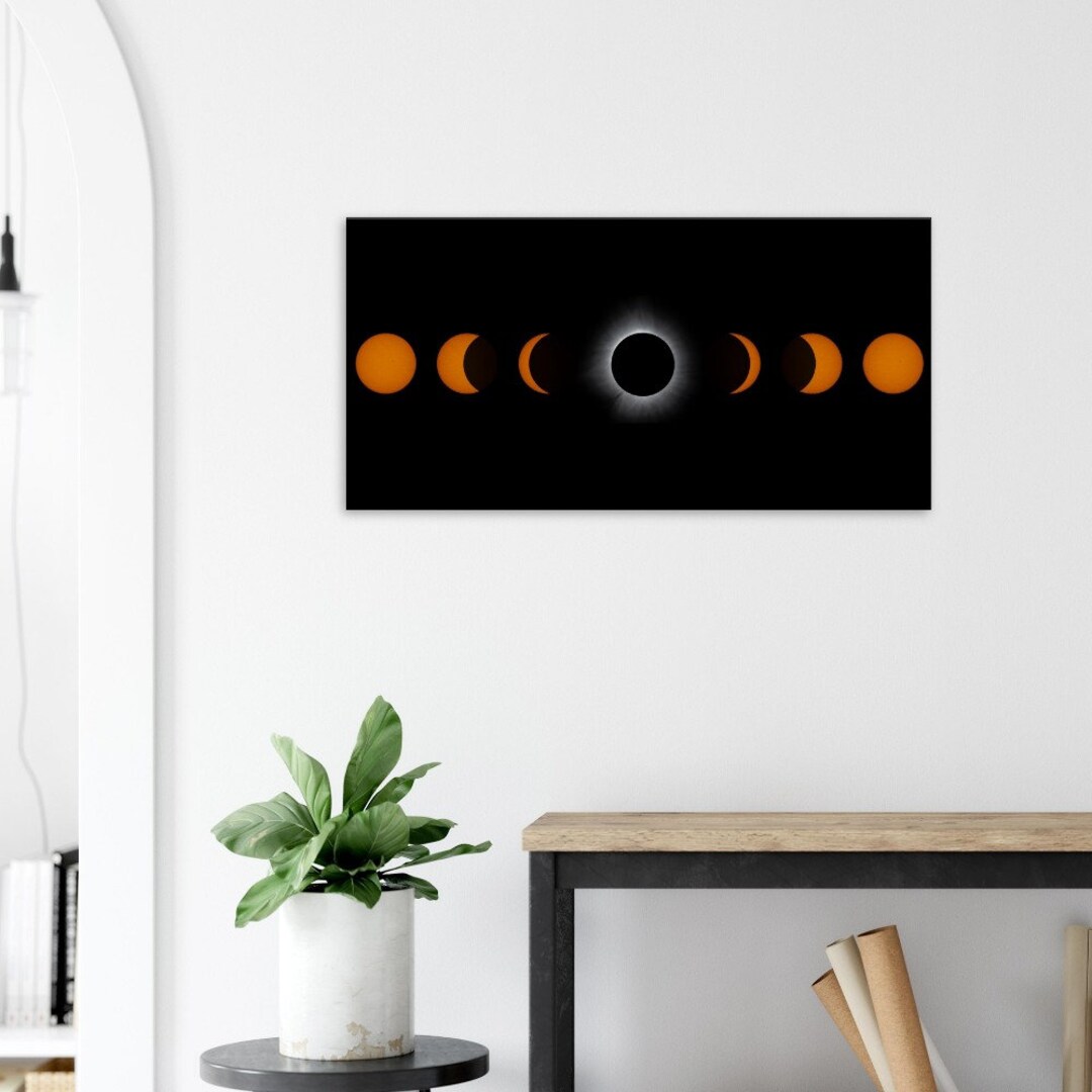 Solar Eclipse Totality Panel 2024 - Print - Wall Art - Home Decor - Etsy